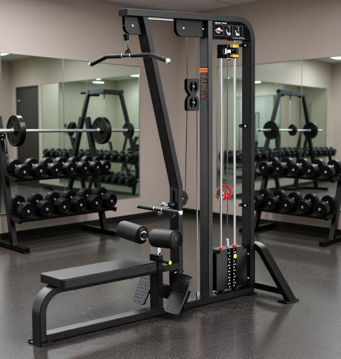 LAT PULLDOWN AND MID ROW MACHINE (107.5KG STACK) – Rock Solid Supplies Ltd